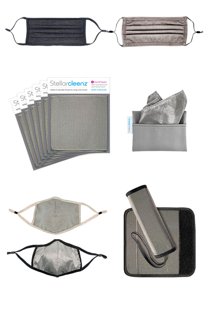 Silver Face Masks: Colloidal Silver Mesh Face Masks - TRU47